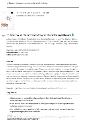 Chapter 19: Admissibility of Bad Character Evidence in Criminal Cases ...