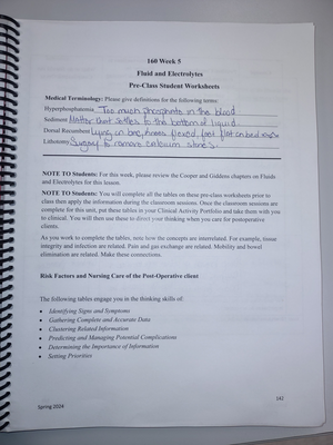 160 Week 7 and 8 - homework assignment - NUR 160 - Studocu