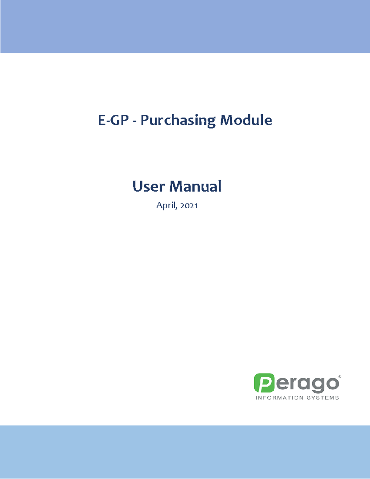E-GP Training Manual Purchasing V1 - E-GP - Purchasing Module User ...