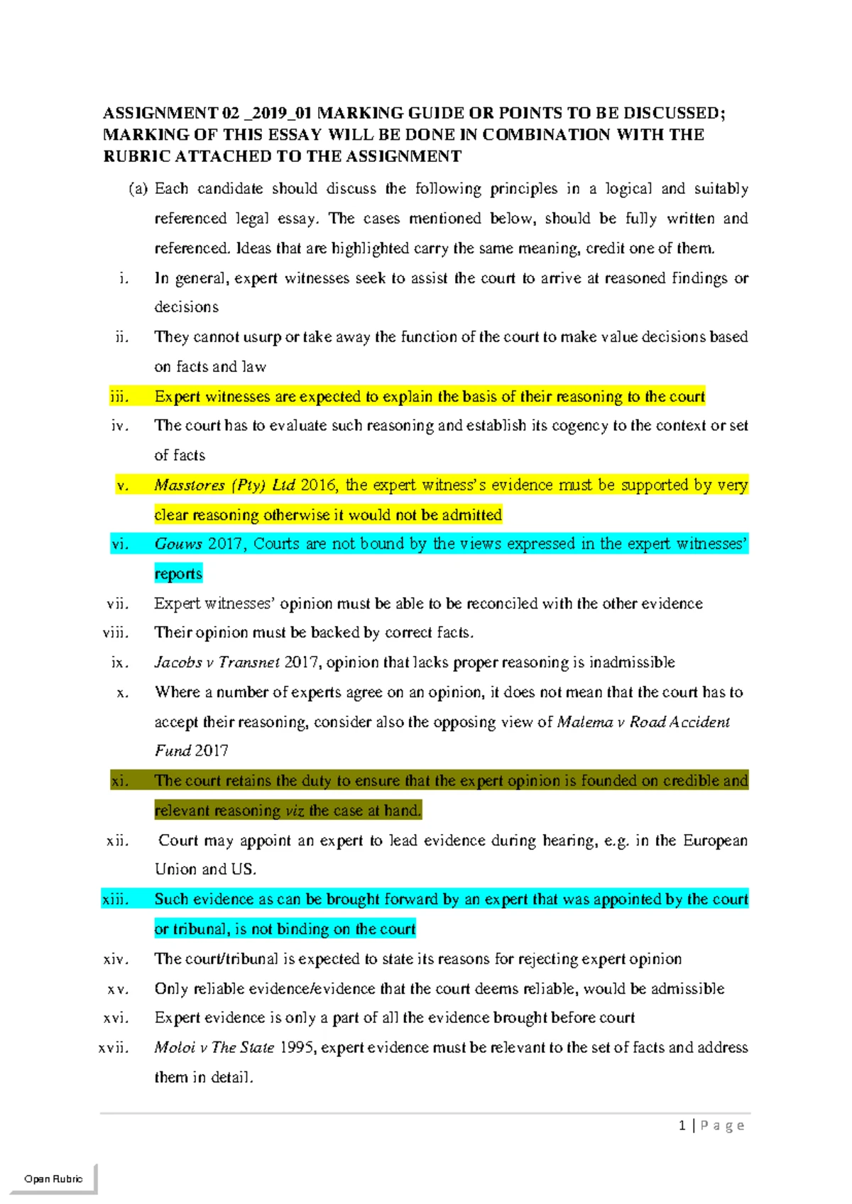 Example Of How To Write A Legal Opinion - This part of the Guide ...