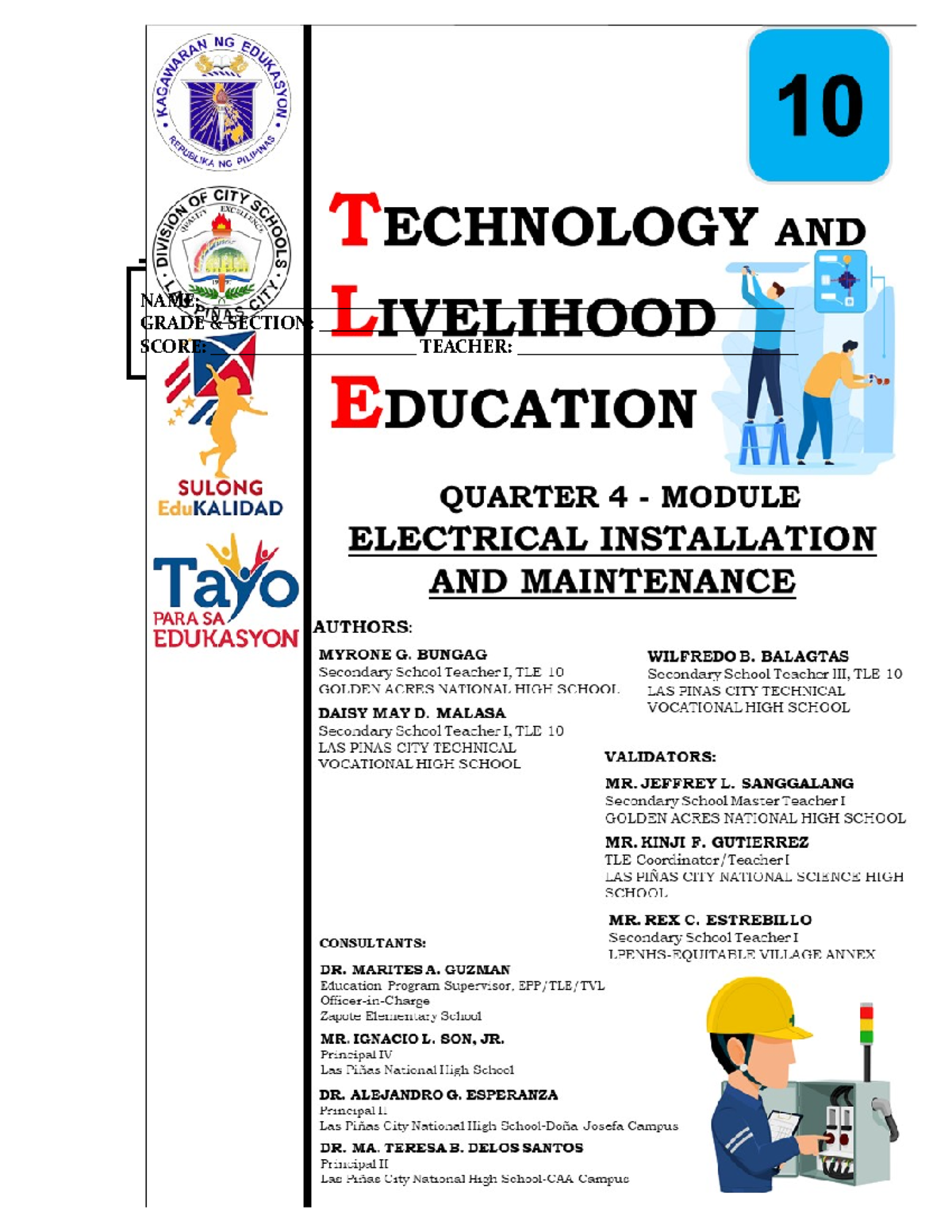 4th-Quarter-EIM-10-Final-Week-1-4-1 - NAME: - Studocu