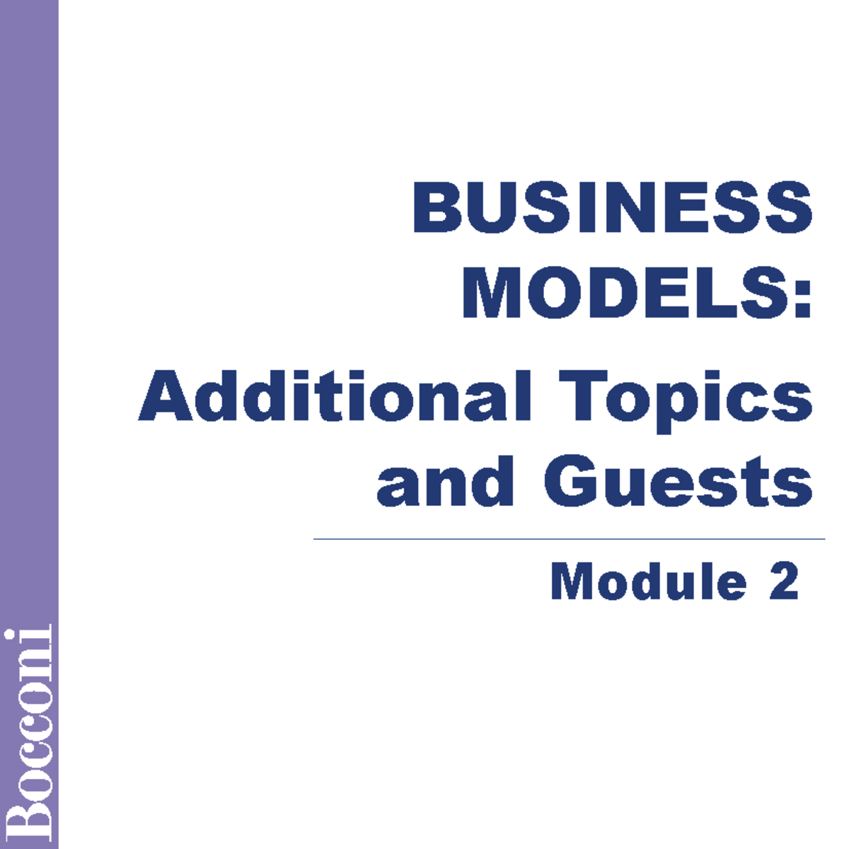 M2 Business Models: Insights from Guests and Industry Interviews - Studocu