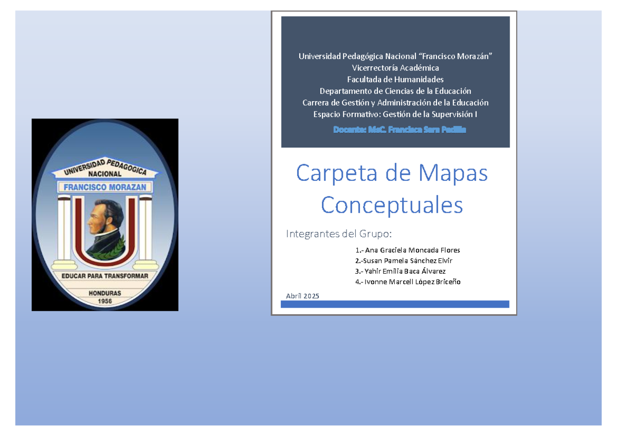 Carpeta DE Mapas Conceptuales Supervisión - Universidad Pedagógica ...