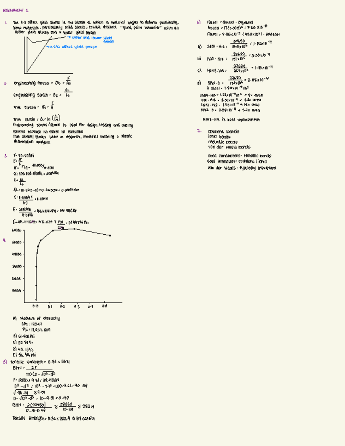 Chapter 1 - Practice Problems for Engineering Materials (ENGR 101 ...