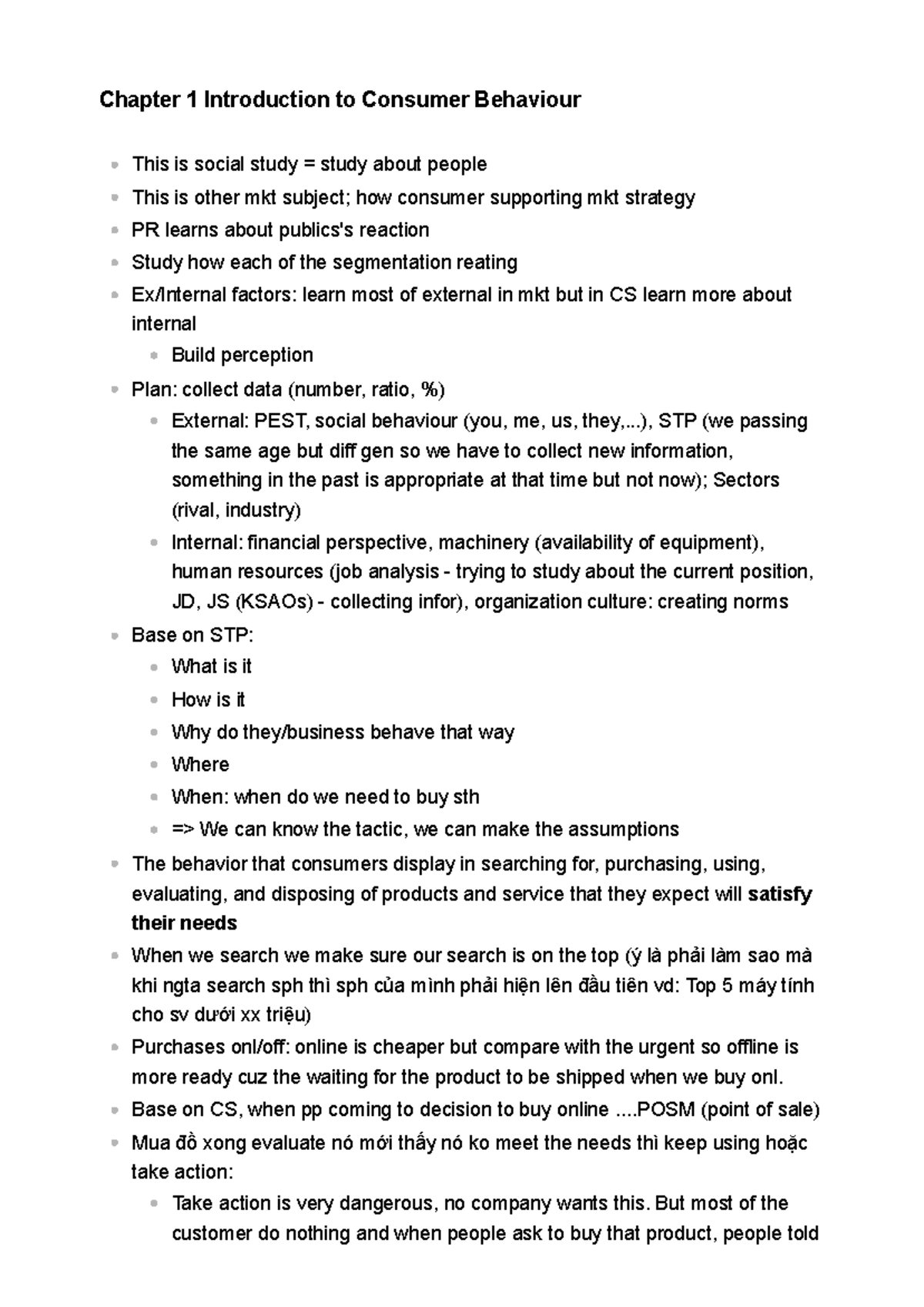Chapter 1: Understanding Consumer Behavior in Marketing (LN) - Studocu