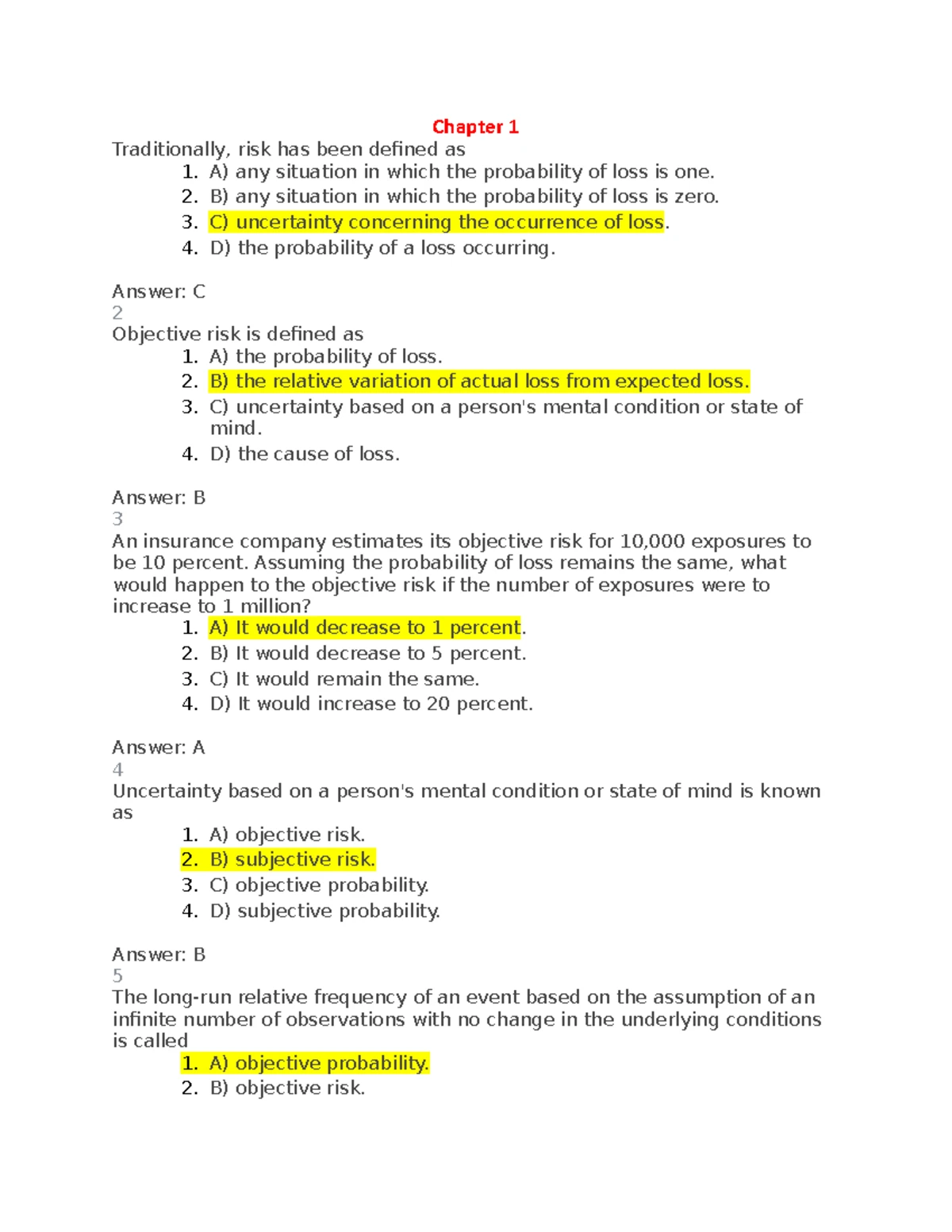 Excel exam 1 study guide - Chapter 1 Excel: Creating and Editing ...