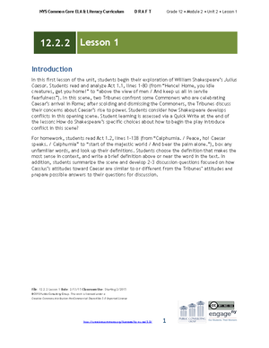 [Solved] How does Shakespeares decision to open the play with Caesars ...