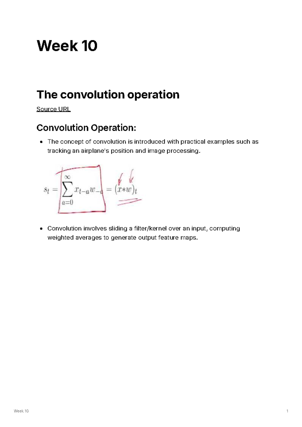 Week 10 - Convolution Operations in Deep Learning (CS7015) - Studocu