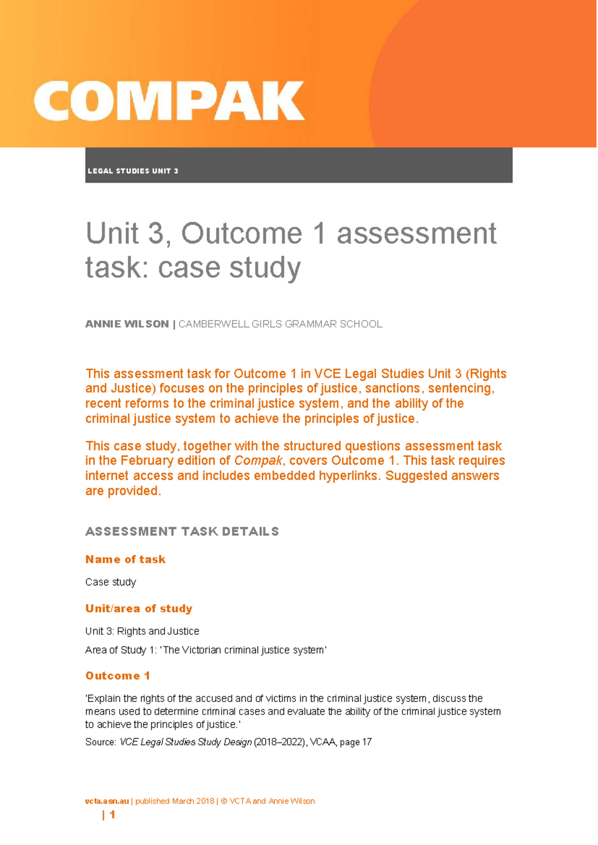 VCE Legal Studies Unit 3 Case Study: DPP v Sargent Analysis - Studocu