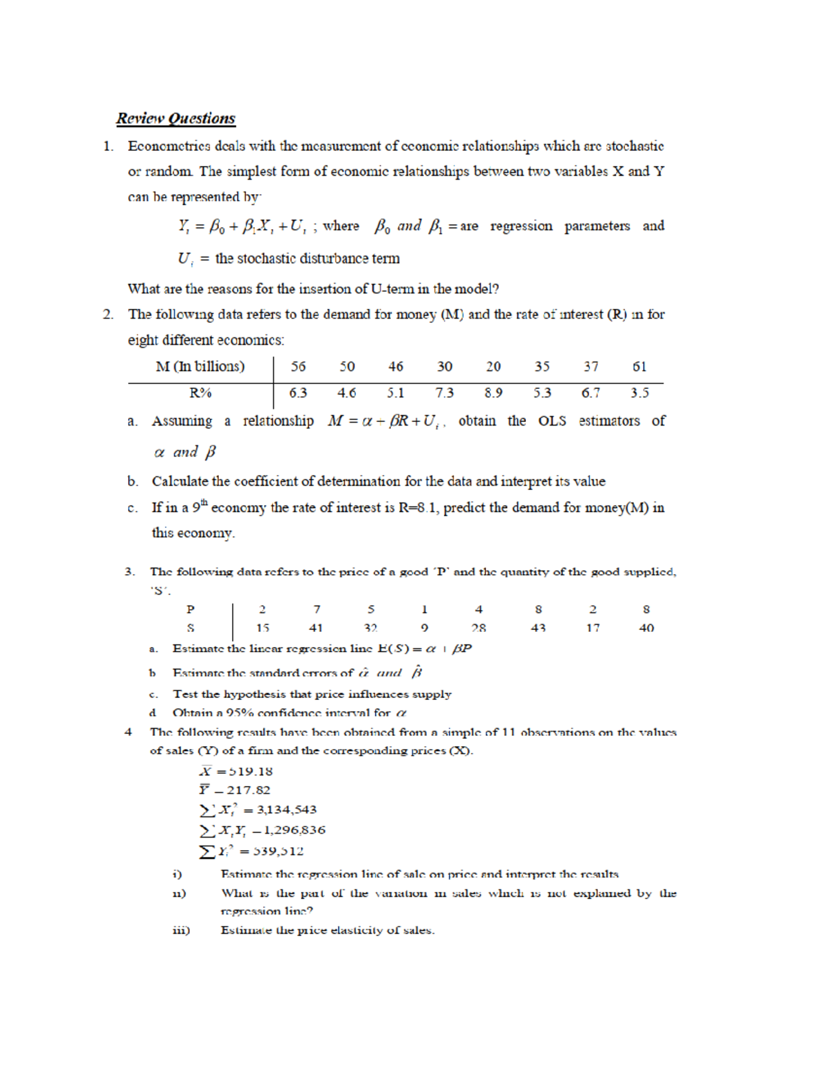 Exercise - Statistics - Studocu