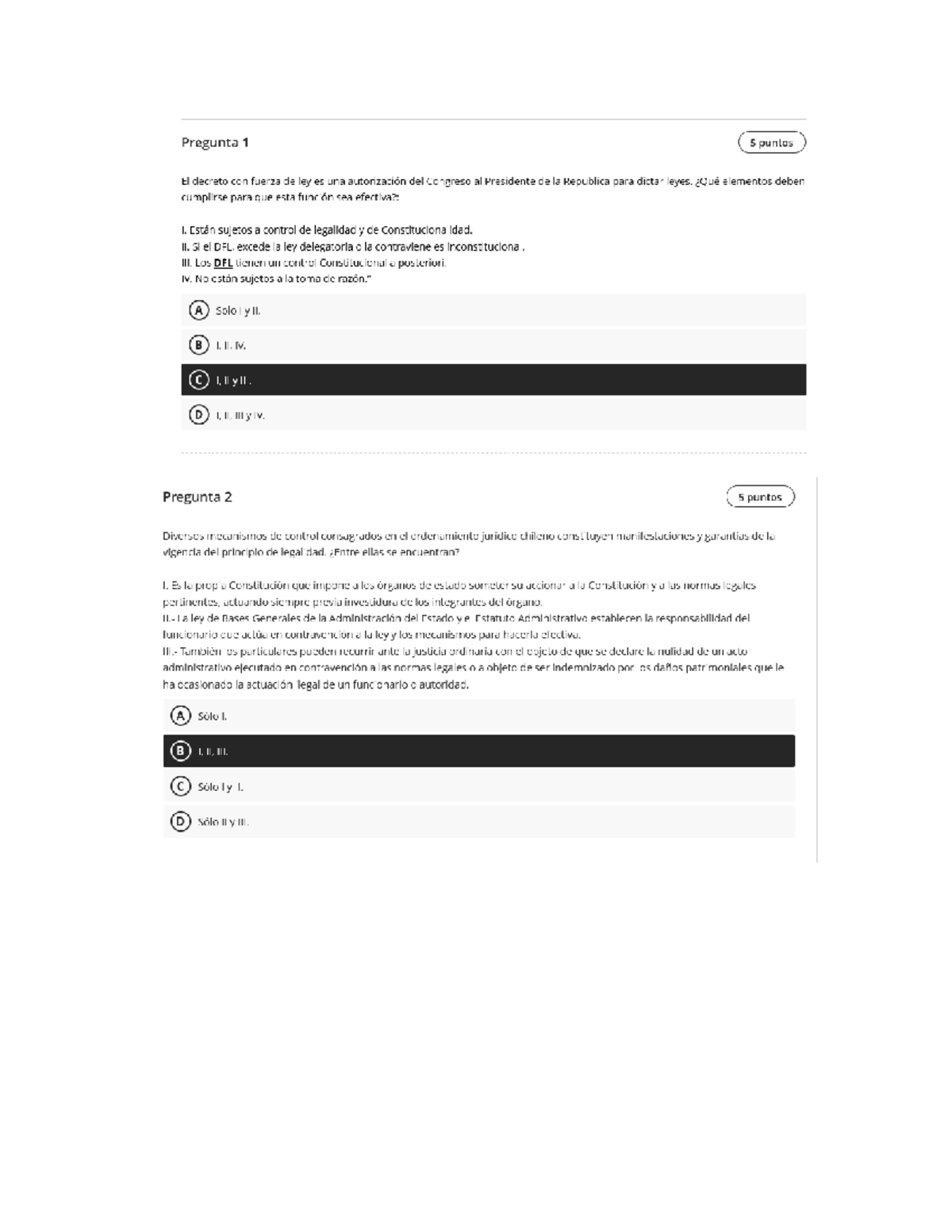 Prueba 1 - Derecho Administrativo: Preguntas y Respuestas clave - Studocu