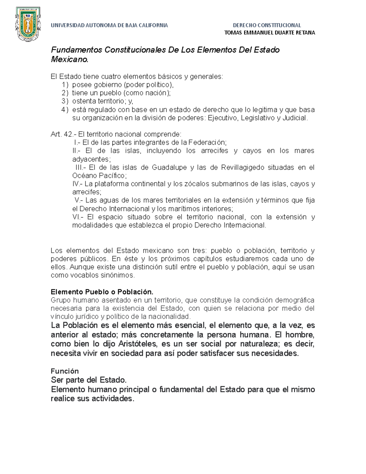 Fundamentos Constitucionales del Estado Mexicano - Derecho ...