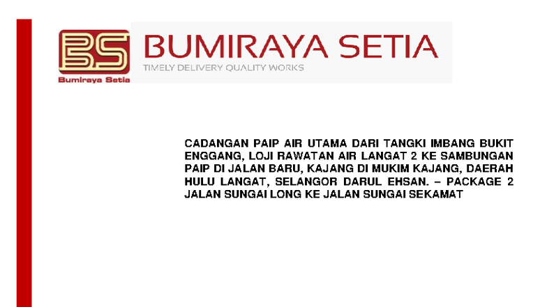 Method Statement for IWK Pipe Rectification (MOS) - Package 2 - Studocu
