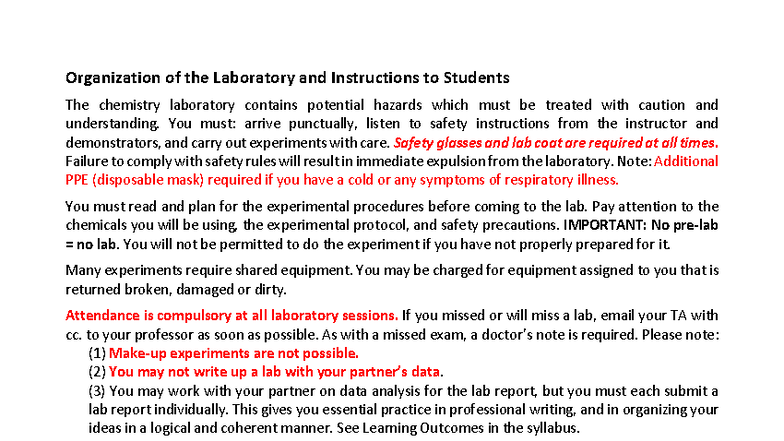 Lab Report Grading Criteria for CHM 2353: Essential Guidelines - Studocu