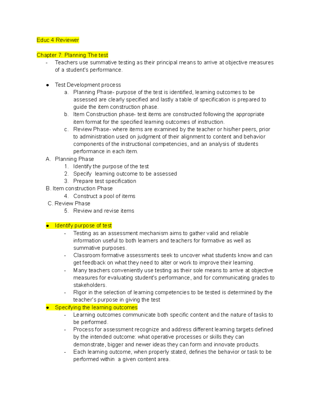 Educ-4-Reviewer - This is my reviewer during my final exam in one of my subject which is EDUC ...