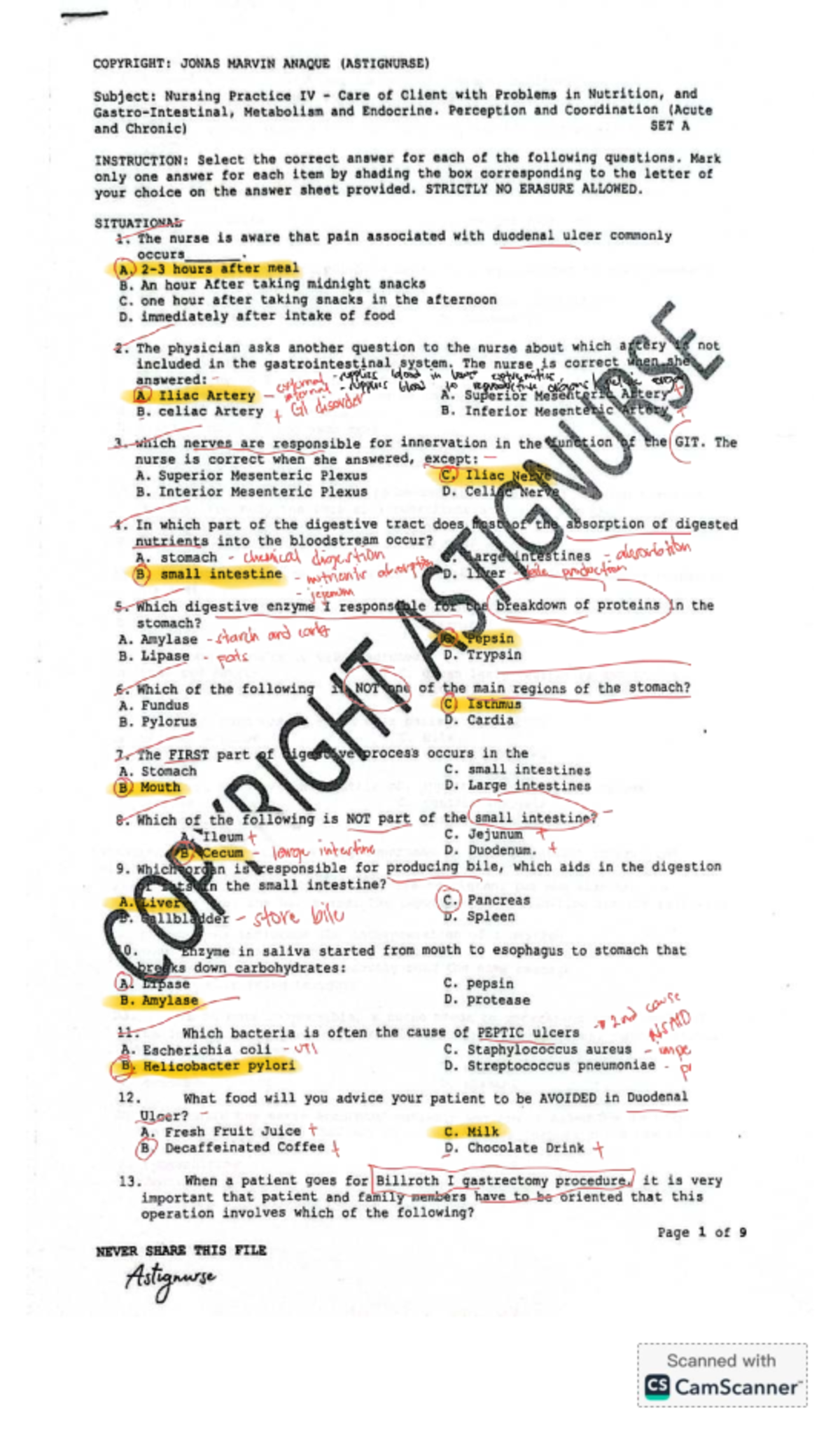 Nursing Practice IV: Care of Clients with Nutritional & Endocrine ...