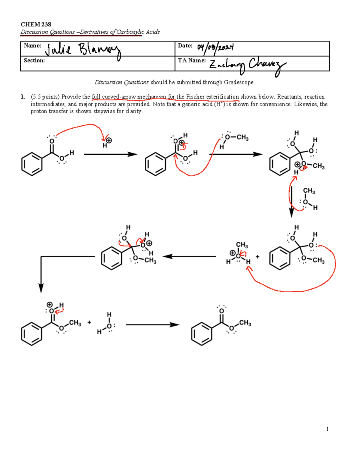 DQ+Derivatives+of+Carboxylic+Acids - CHEM 2 38 Discussion Questions ...