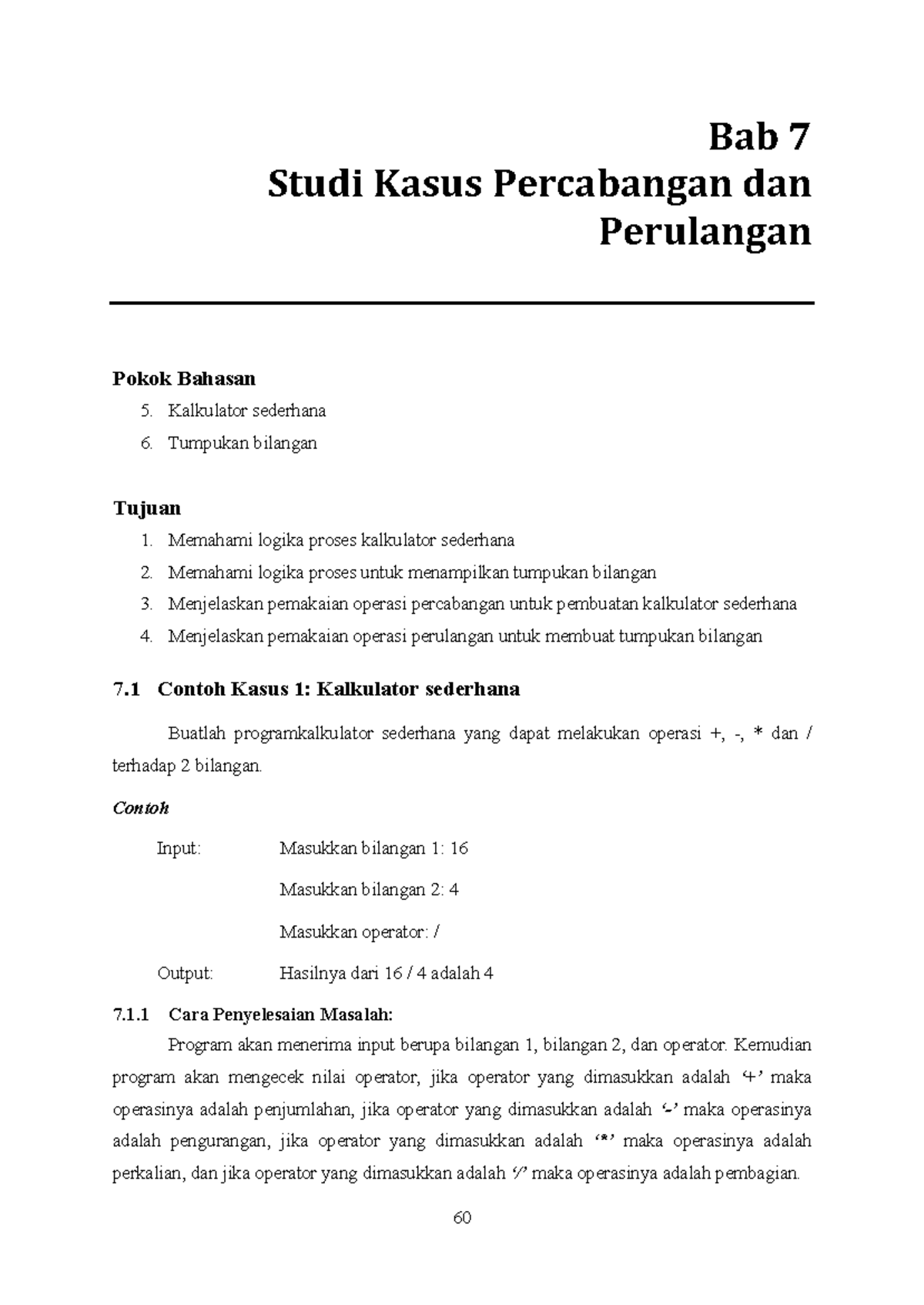 Materi Bab 7: Logaritma, Kalkulator dan Perulangan langkah demi langkah ...