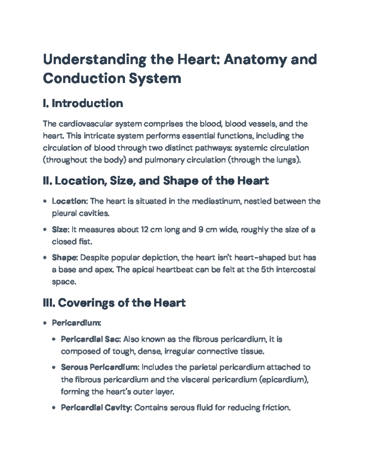 Understanding the Heart: Anatomy & Conduction System Overview ...