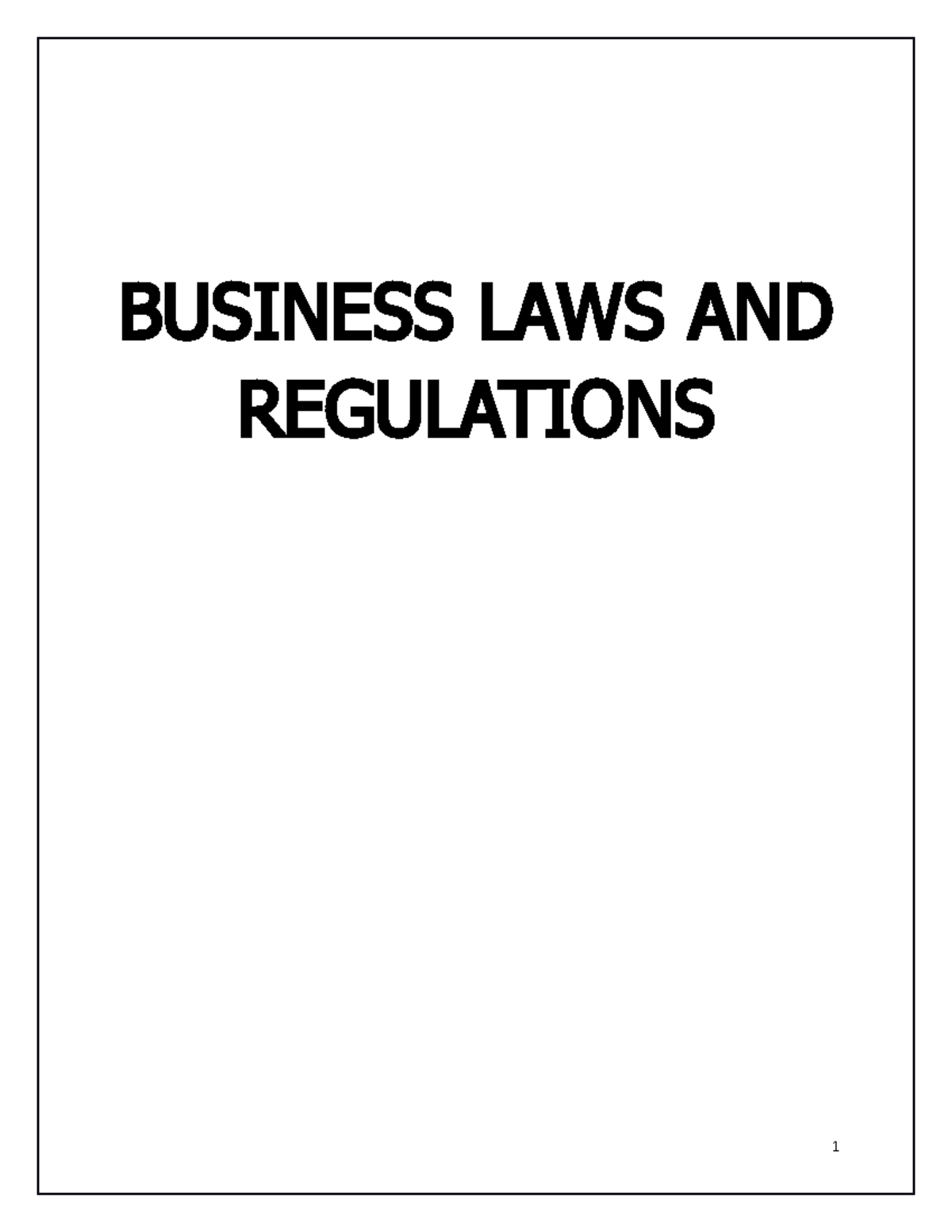 (02) Module - BLR 2020 - Business Law Lecture Notes Overview - Studocu