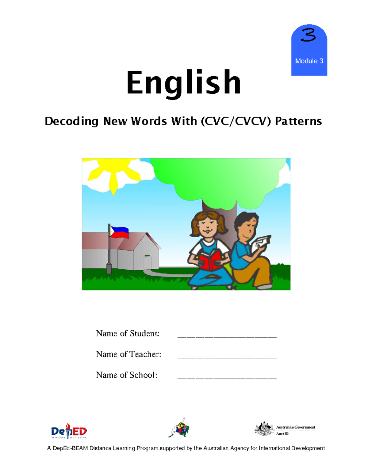 English 3 DLP 3 - CVC/CVCV Pattern: Decoding New Words and Sounds - Studocu