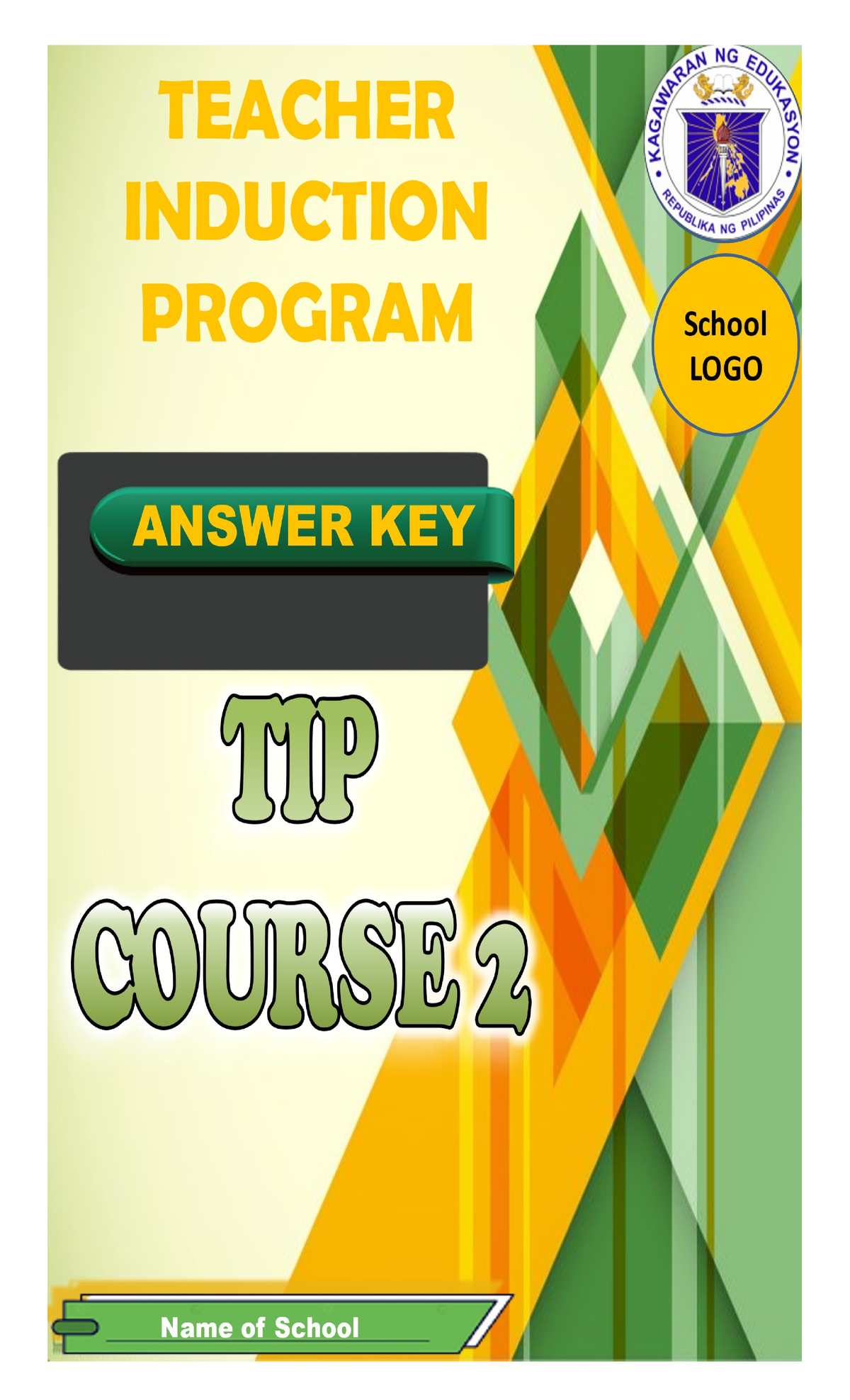 Obera TIP Course 2 - K to 12 Curriculum Understanding & Answer Key - Studocu