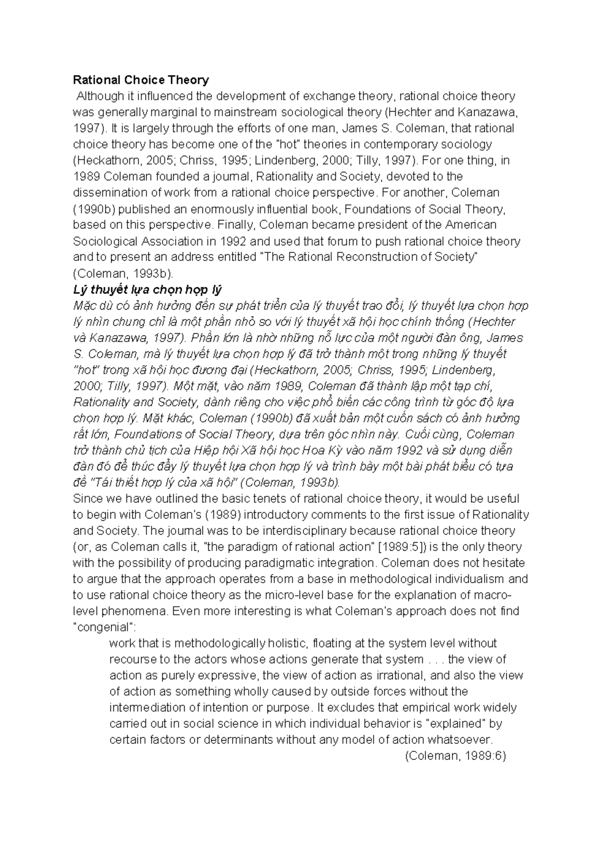 Rational Choice Theory Overview and Contributions - SOC 300 Insights ...