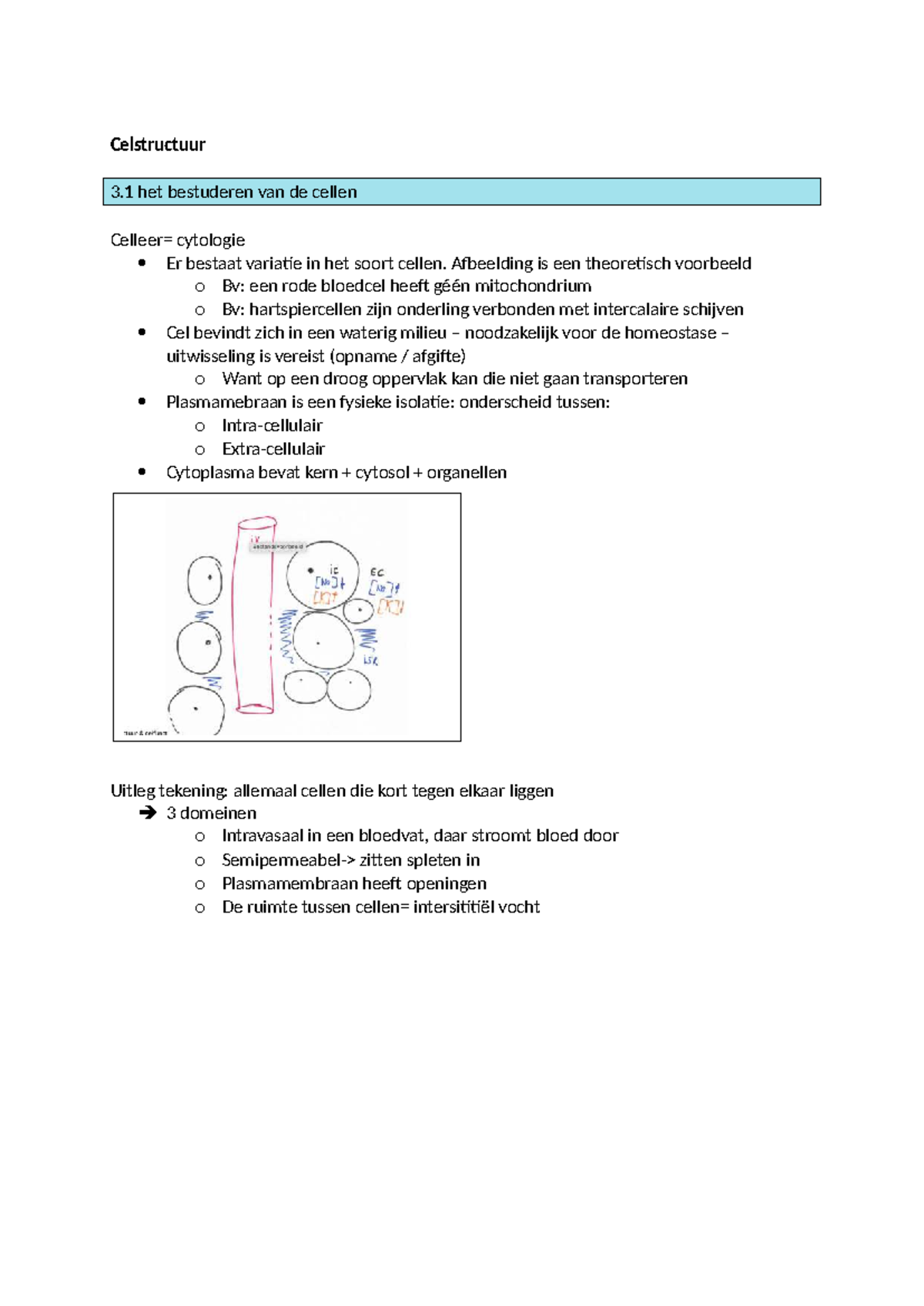 Celstructuur 3.1: Cellen en Plasmamembraan Functies en ...