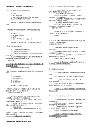 CFAS; PAS 36, PAS 37 and PAS 38 - Unit 6: PAS 36, 37, and 38 SUMMARY ...