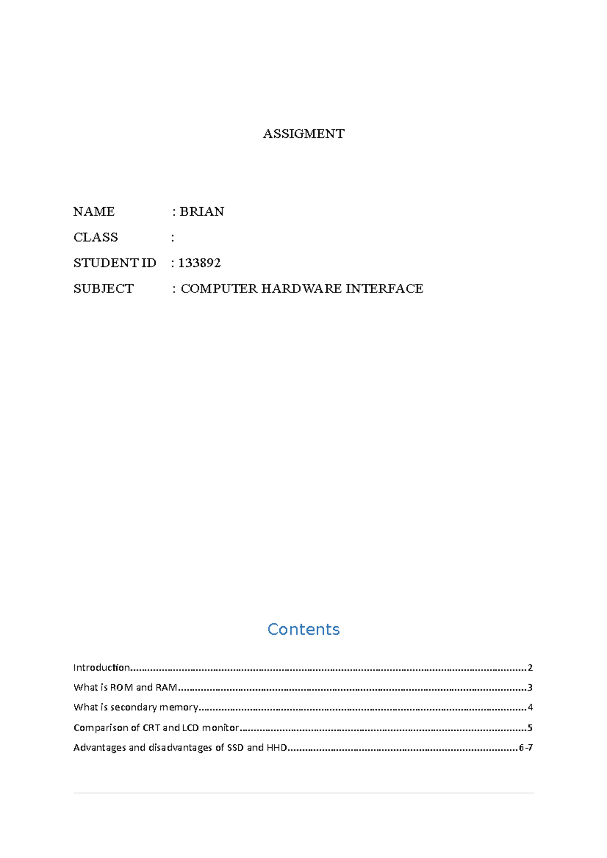COMP250: Computer Hardware Interface Overview and Key Concepts - Studocu