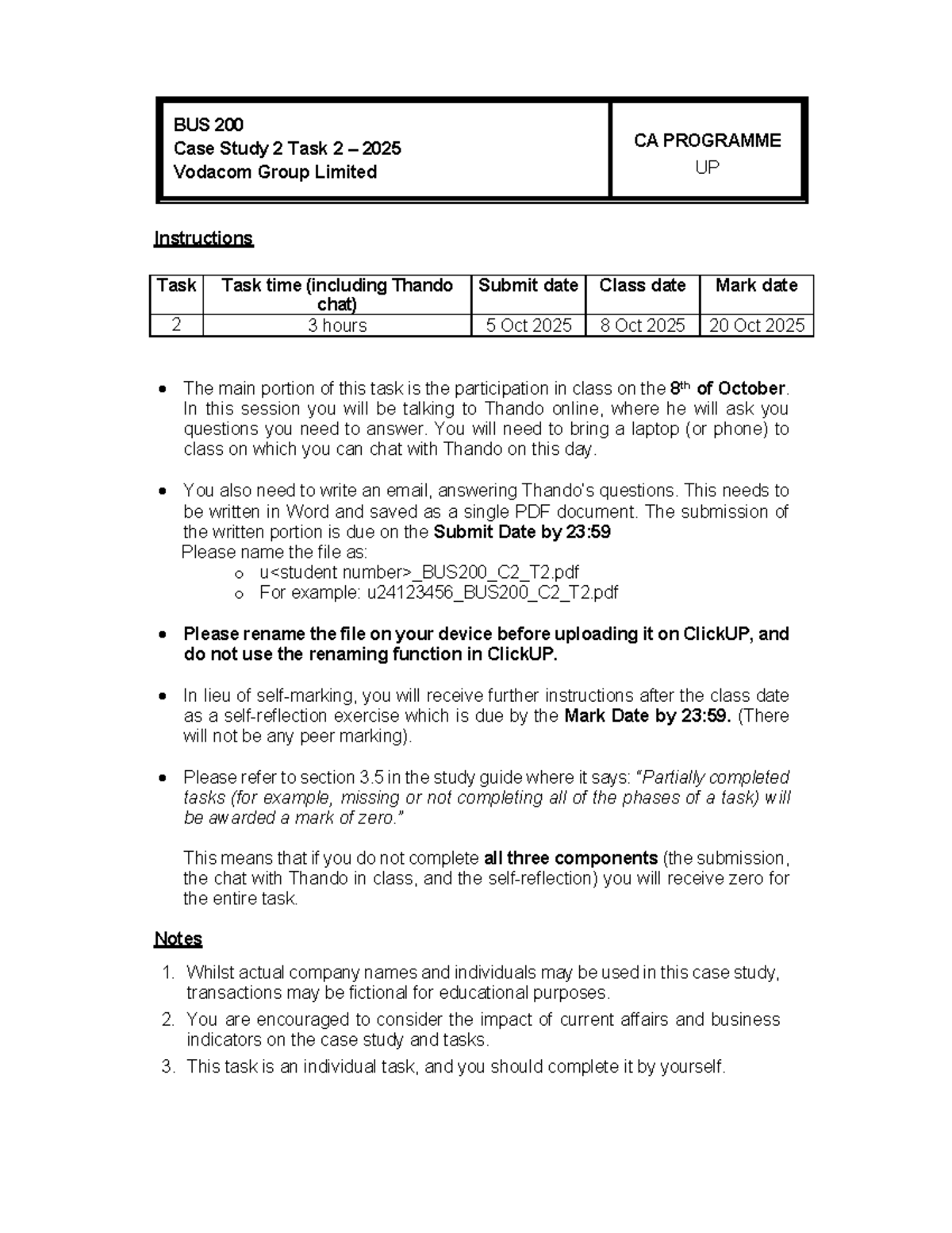BUS 200 Case Study 2: Task 2 - Vodacom Group Legal Implications - Studocu