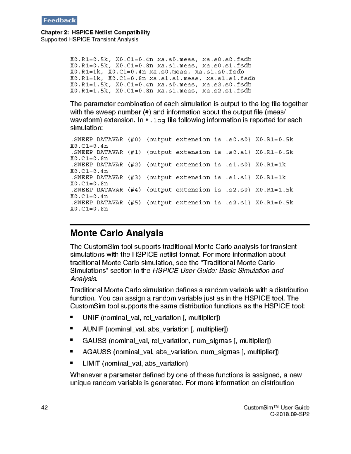 Chapter 2: HSPICE Netlist Compatibility & Monte Carlo Analysis - Studocu