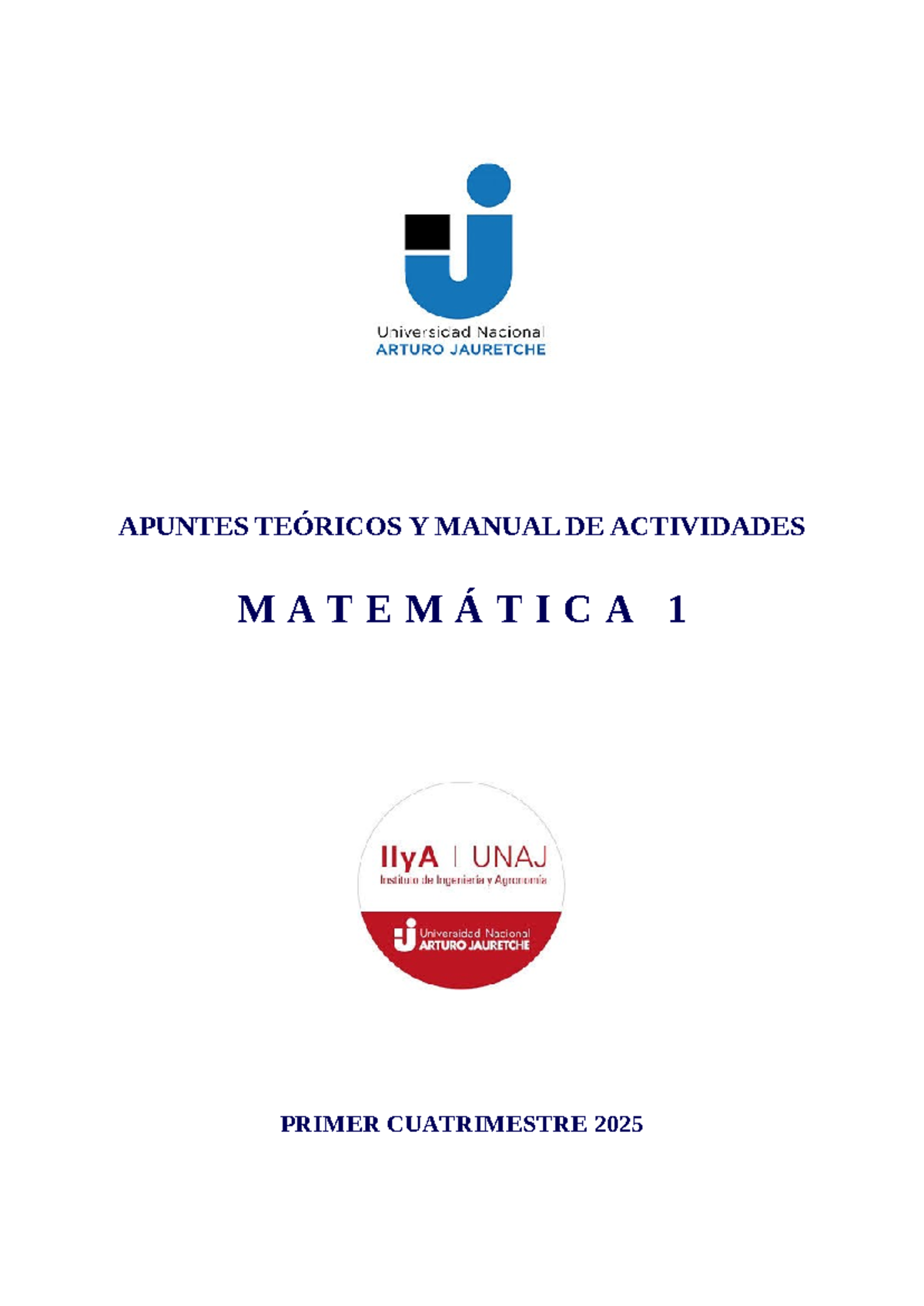**MATE1 - Apuntes Teóricos y Actividades del Primer Cuatrimestre 2025 ...