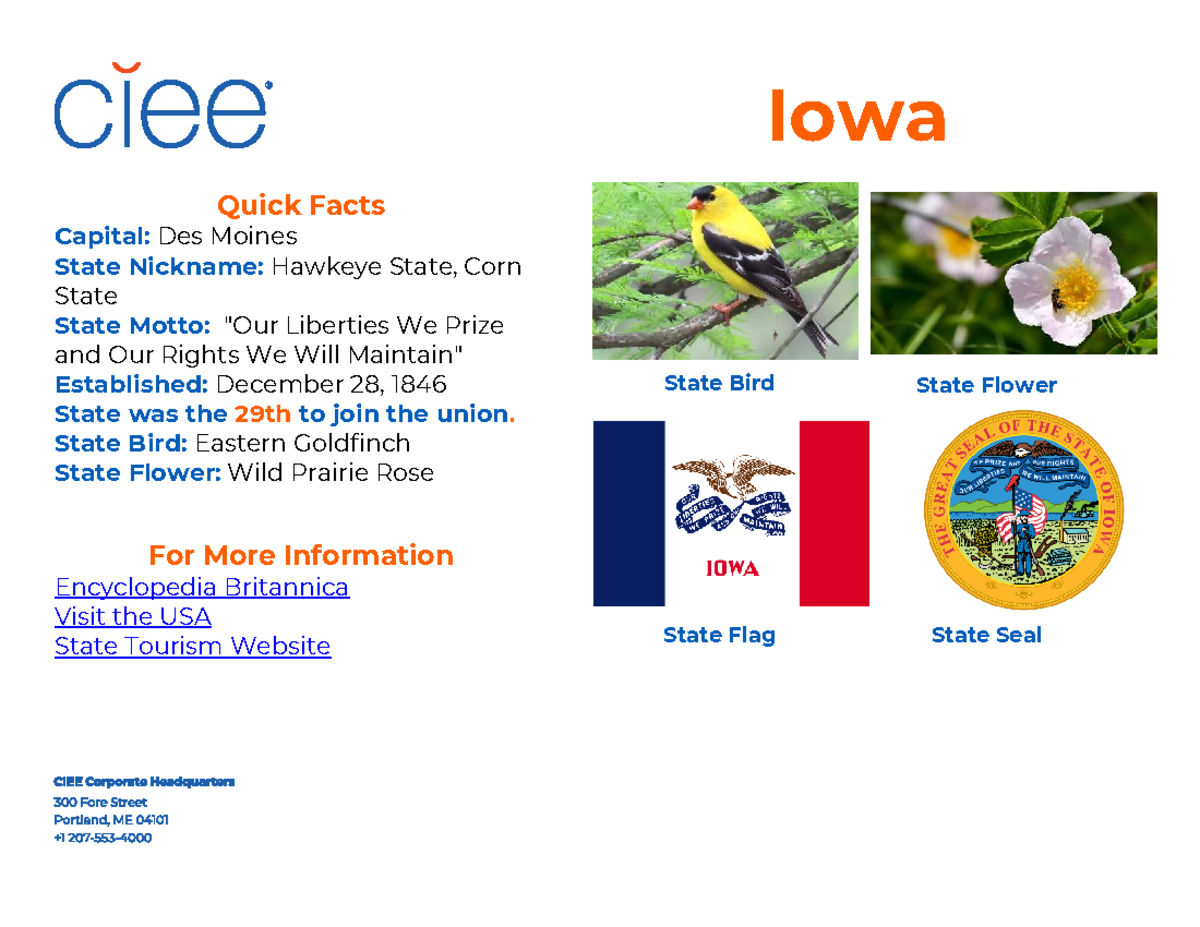 Iowa Quick Facts - desdesde - Iowa Quick Facts Capital: Des Moines ...
