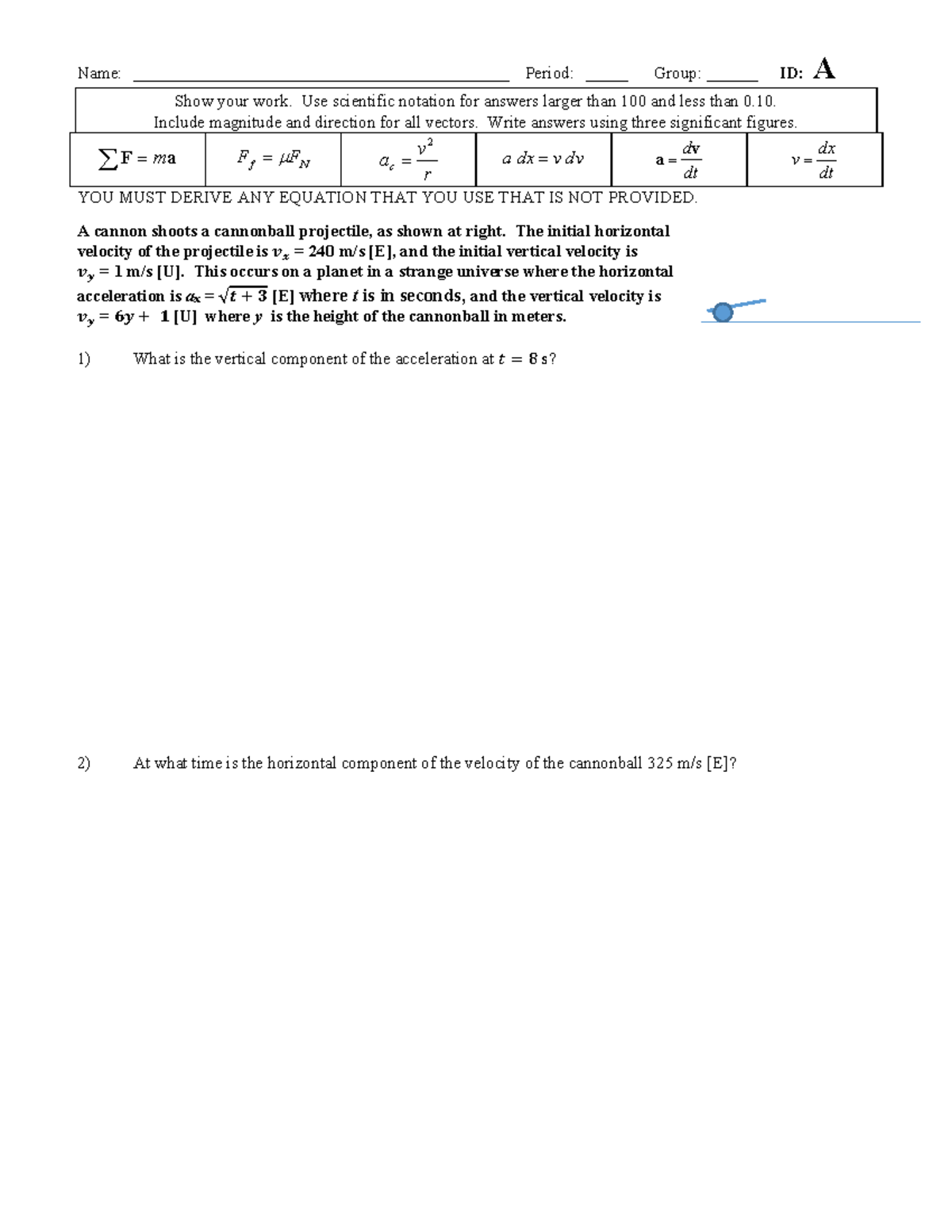 Old Exams 2024: Physics Projectile Motion & Forces Analysis - Studocu