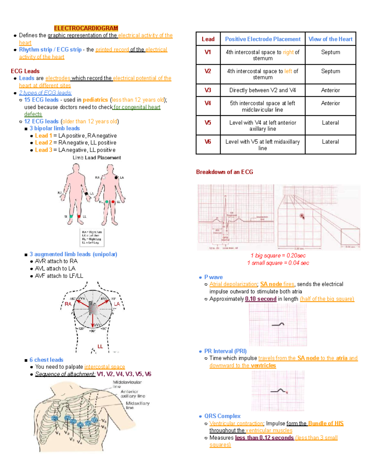 ECG - Gen physio ECG - ELECTROCARDIOGRAM Defines the graphic representation of the electrical ...