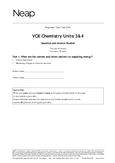 Chemistry- Unit 3 - Grade: 12 - Victorian Certificate of Education ...