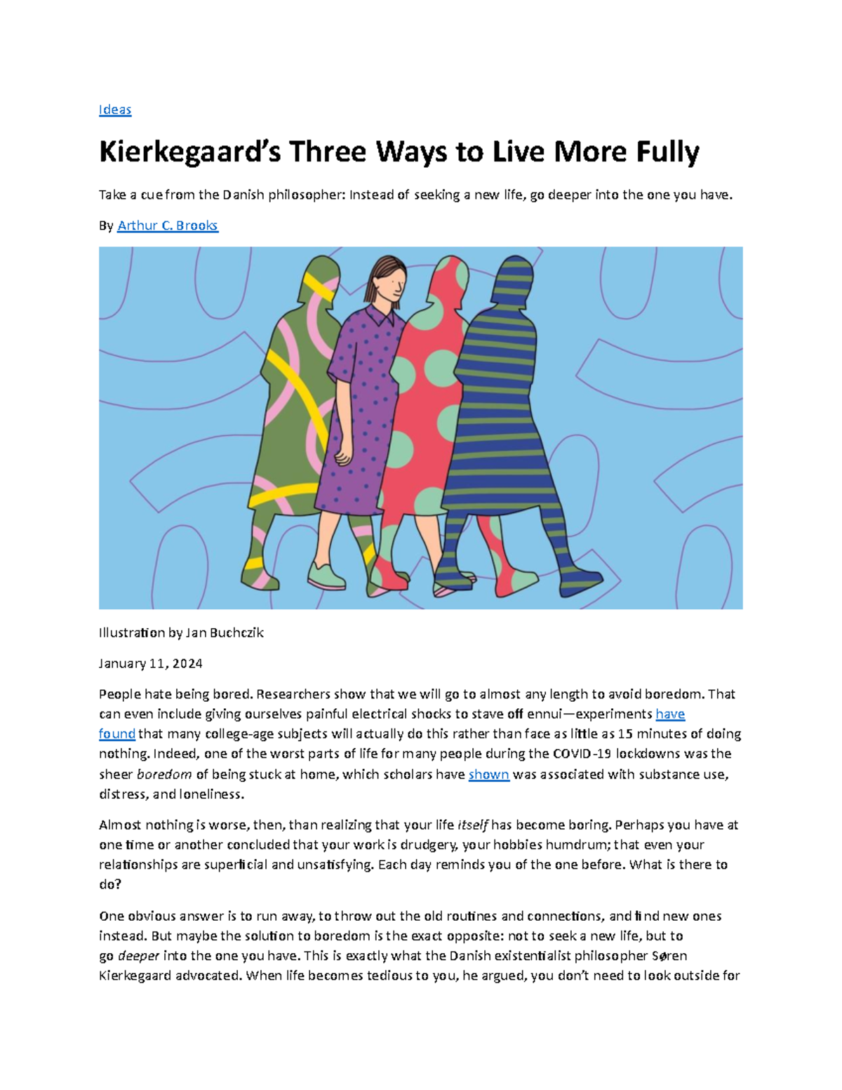 Kierkegaard's 3 Ways to Live More Fully: A Deep Dive into Life - Studocu