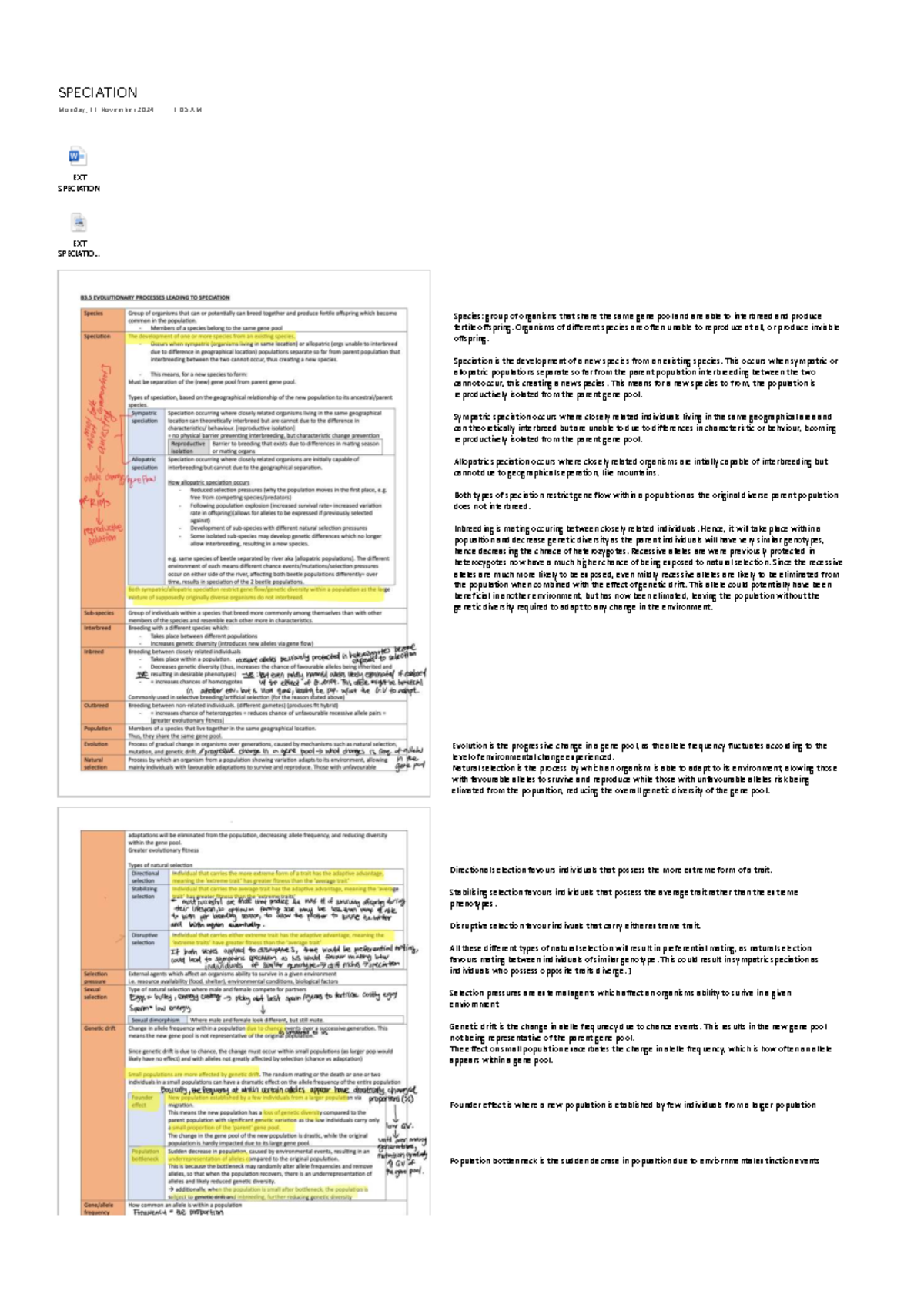 SPECIATION: Understanding Evolutionary Processes and Mechanisms - Studocu