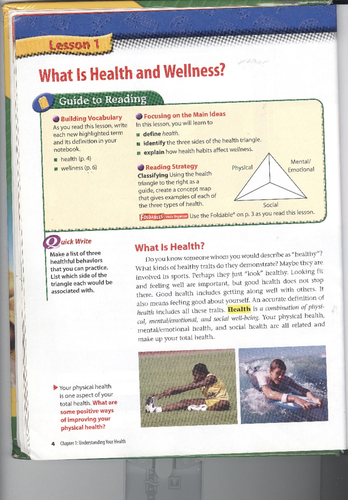 Health 101: Lesson 1 - Understanding Health and Wellness Concepts - Studocu