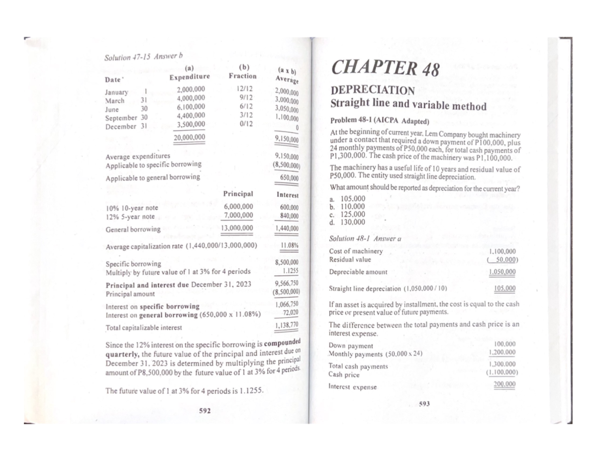 Valix-Prac-Depreciation: Key Concepts and Calculations for CH 48-49 ...