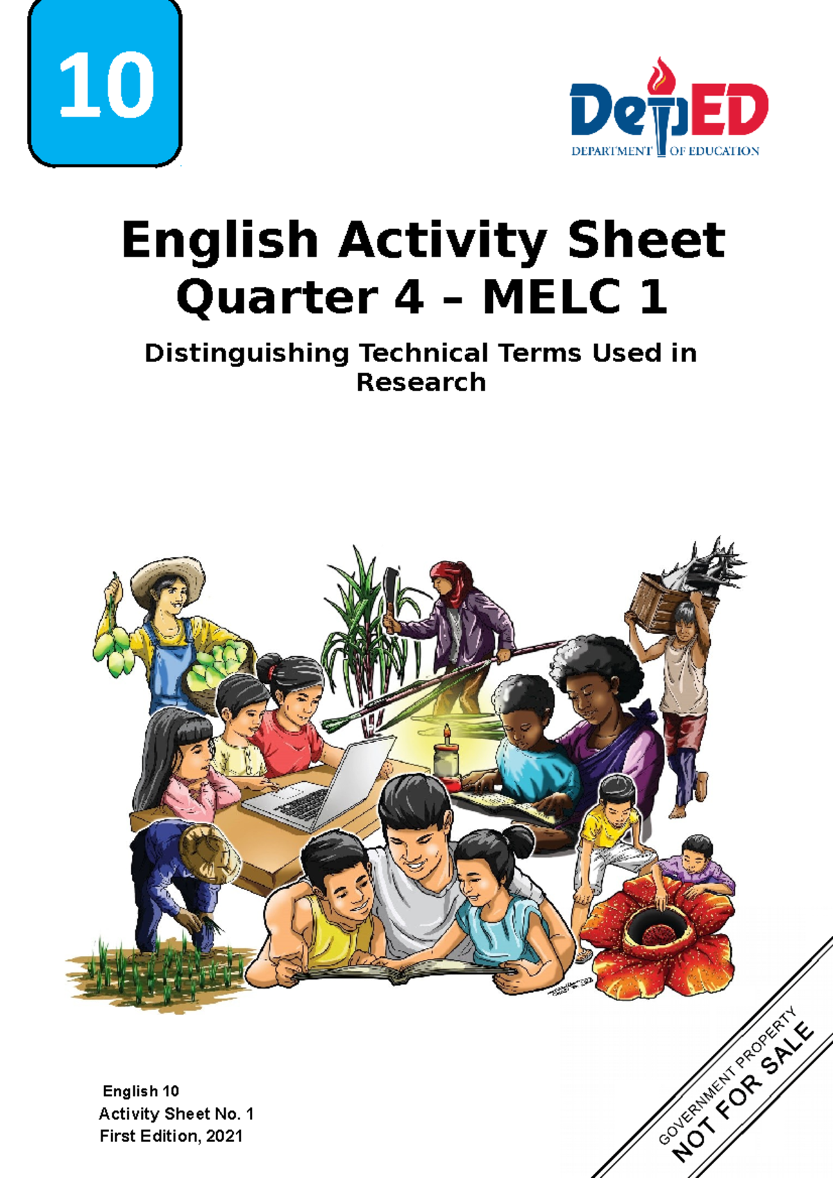 LAS English G10 Q4 Activity Sheet: Distinguishing Research Terms - Studocu