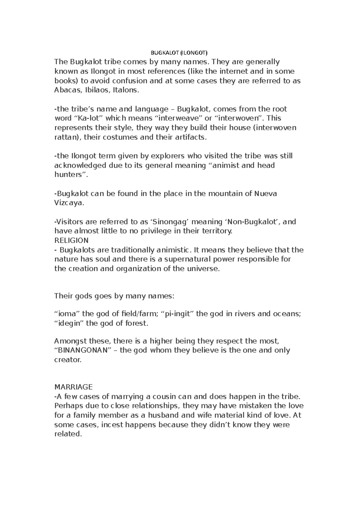 Bugkalot- Ilongot - hAJBFJBH - BUGKALOT (ILONGOT) The Bugkalot tribe ...