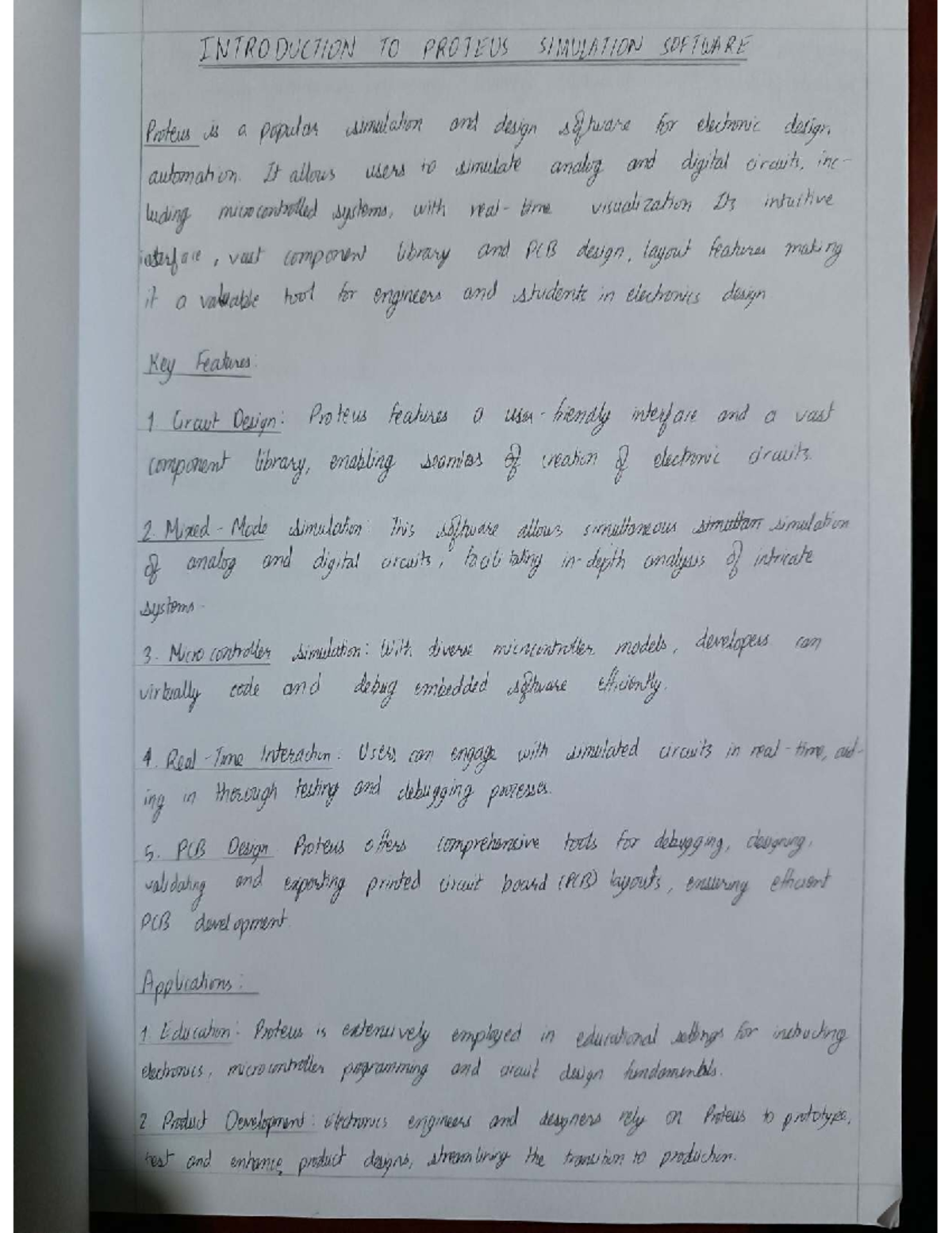 EDC Lab 1 - Proteus Simulation Software Overview and Applications - Studocu