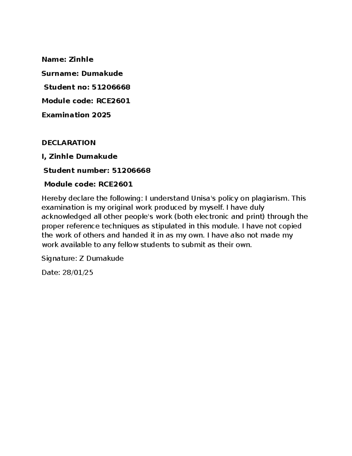 RCE2601 Educational Research Examination Guidelines 2025 - Studocu