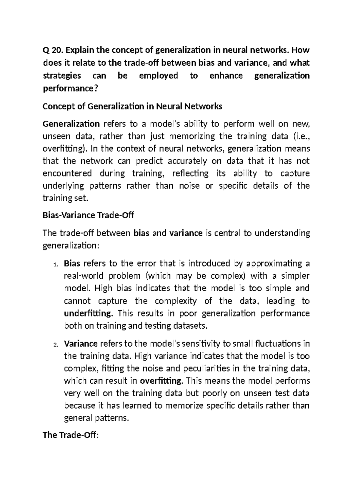 Rachin - Download notes for study - Q 20. Explain the concept of ...