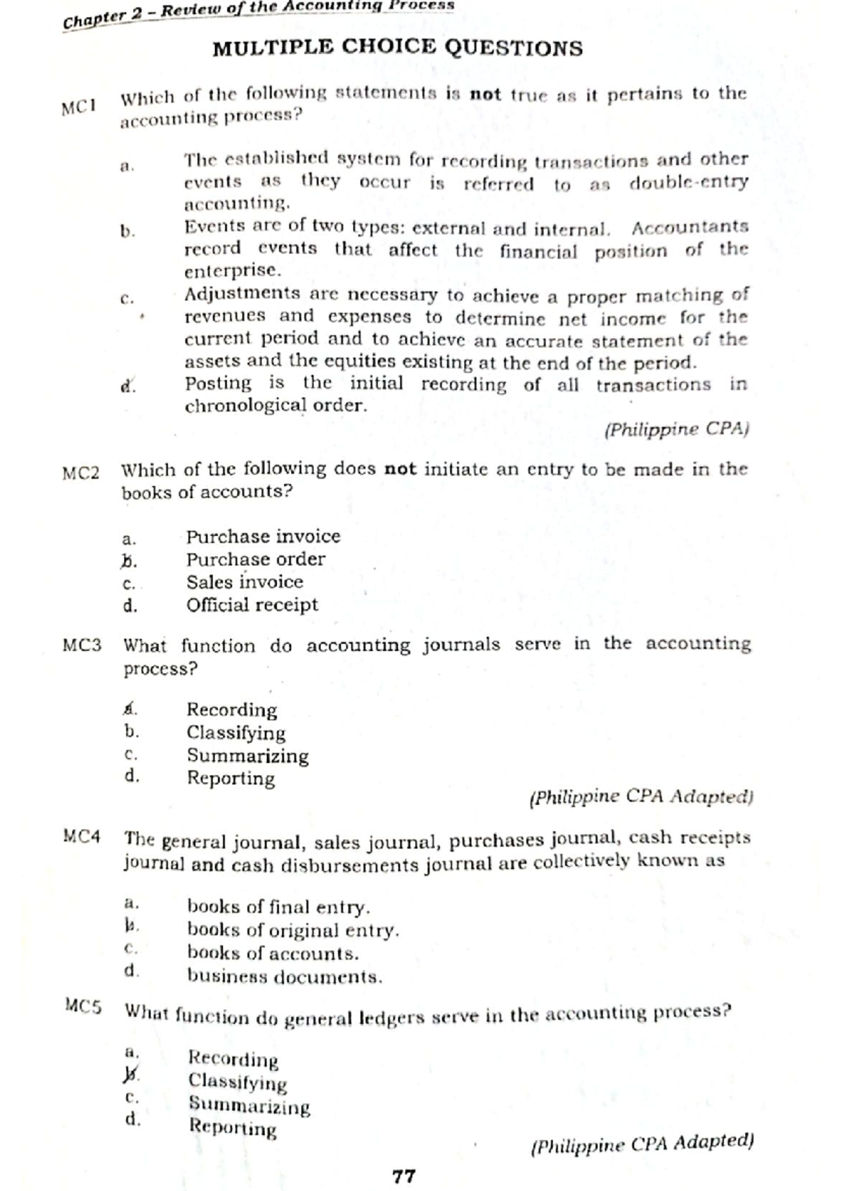 Review OF THE Accounting Process - accountancy - Studocu