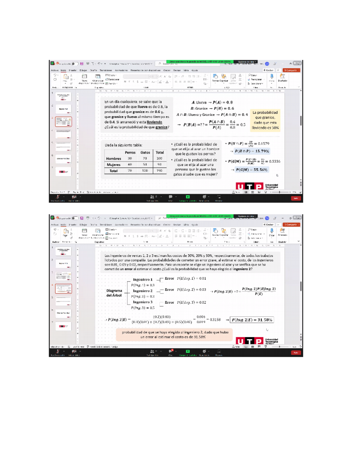 Estadística Repaso Pc3 - Estadística descriptiva y probabilidades - UTP - Studocu