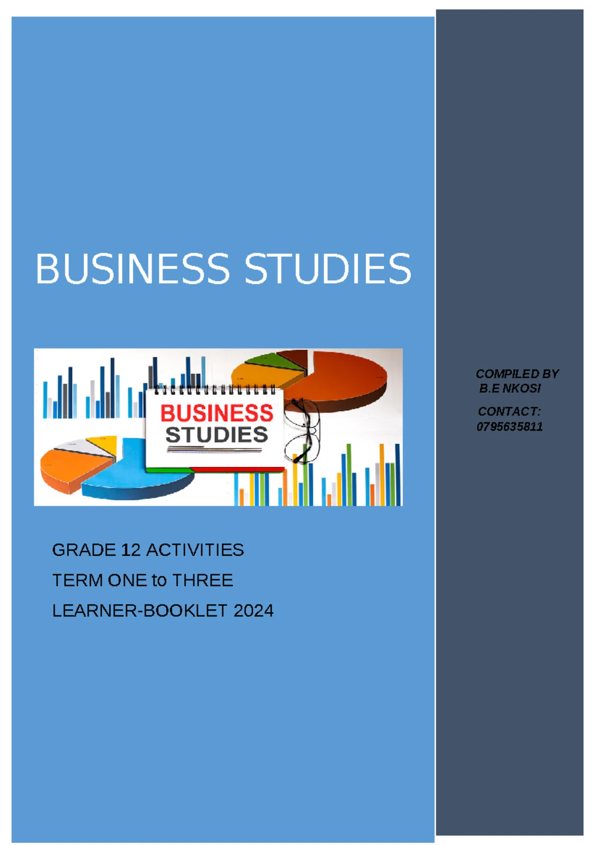 2024 Grade 11 Business Studies Annual Teaching Plan (ATP) - Studocu
