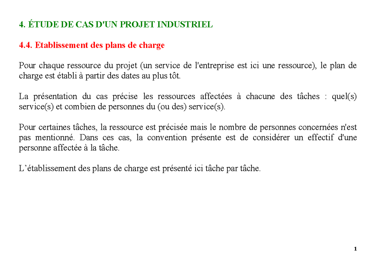 4.4. Étude de Cas: Établissement des Plans de Charge - Projet Indus ...
